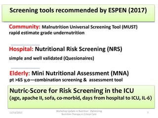 Nutrition risk assessment 2017 | PPTX