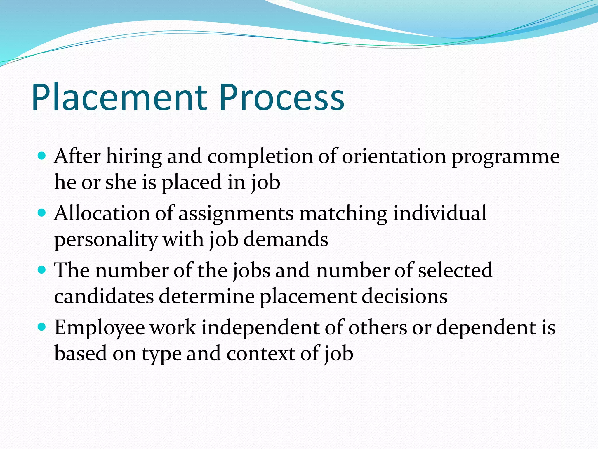 Induction and Placement | PPTX | Resume Writing and Advice | Job Search