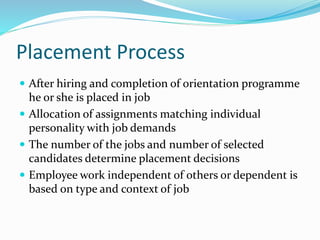 Induction and Placement | PPTX | Resume Writing and Advice | Job Search