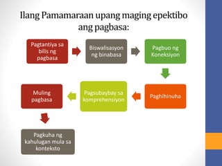 Mga kasanayan sa mapanuring pagbasa | PPTX
