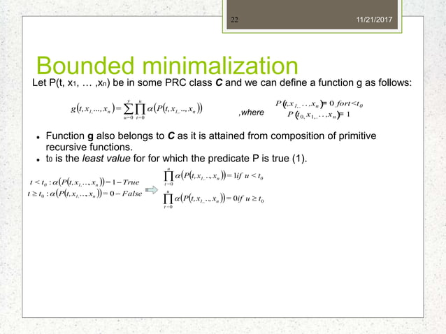 5.2 primitive recursive functions | PPT