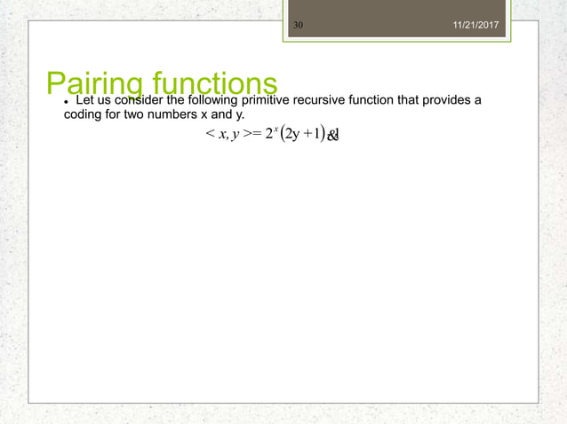 5.2 primitive recursive functions | PPT