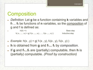 5.2 primitive recursive functions | PPTX