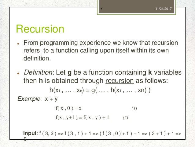 52 Primitive Recursive Functions