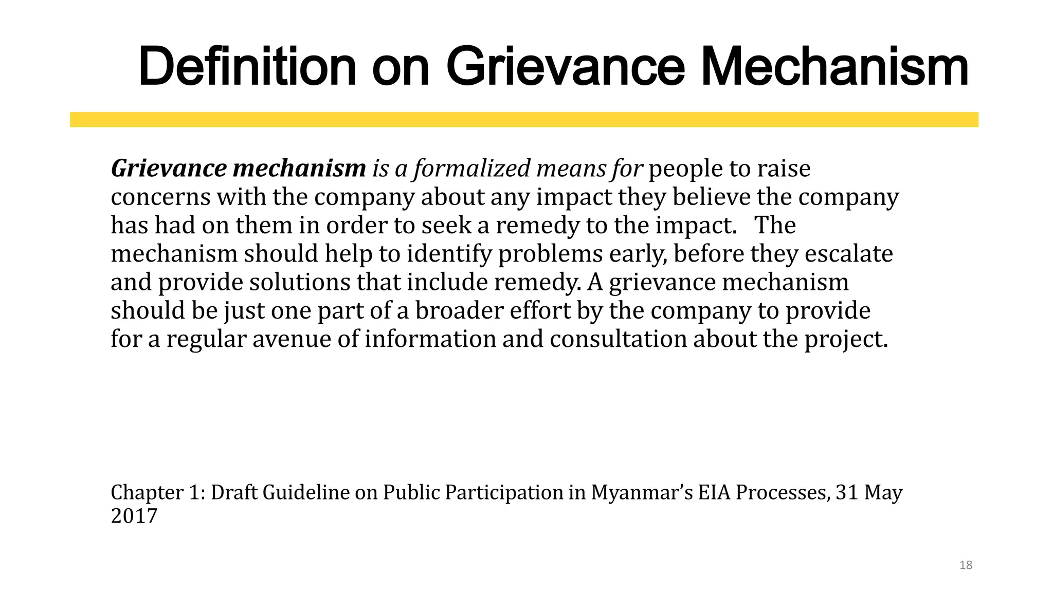 5. Operational Grievance Mechanism - Hnin Wut Yee | PPT