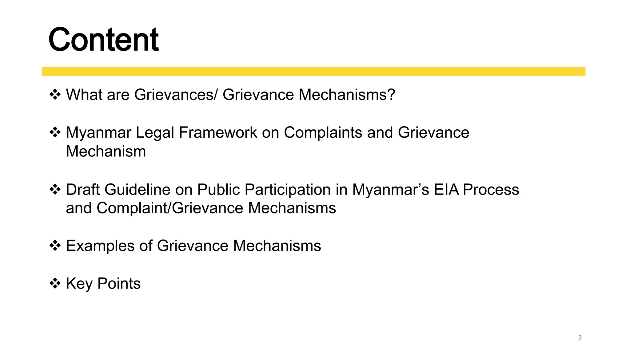 5. Operational Grievance Mechanism - Hnin Wut Yee | PPT