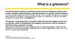 5. Operational Grievance Mechanism - Hnin Wut Yee | PPT