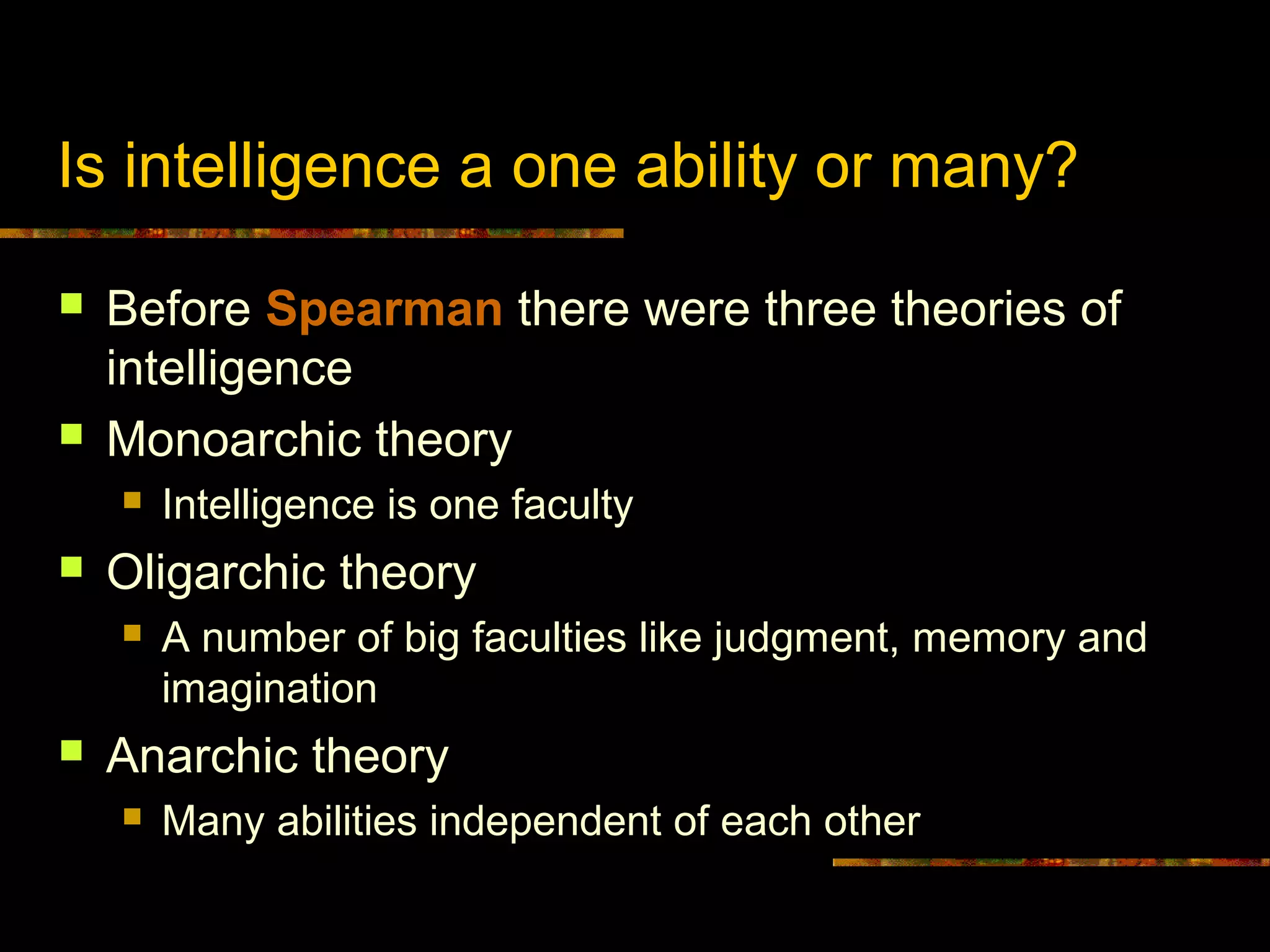 Concept of intelligence | PPT