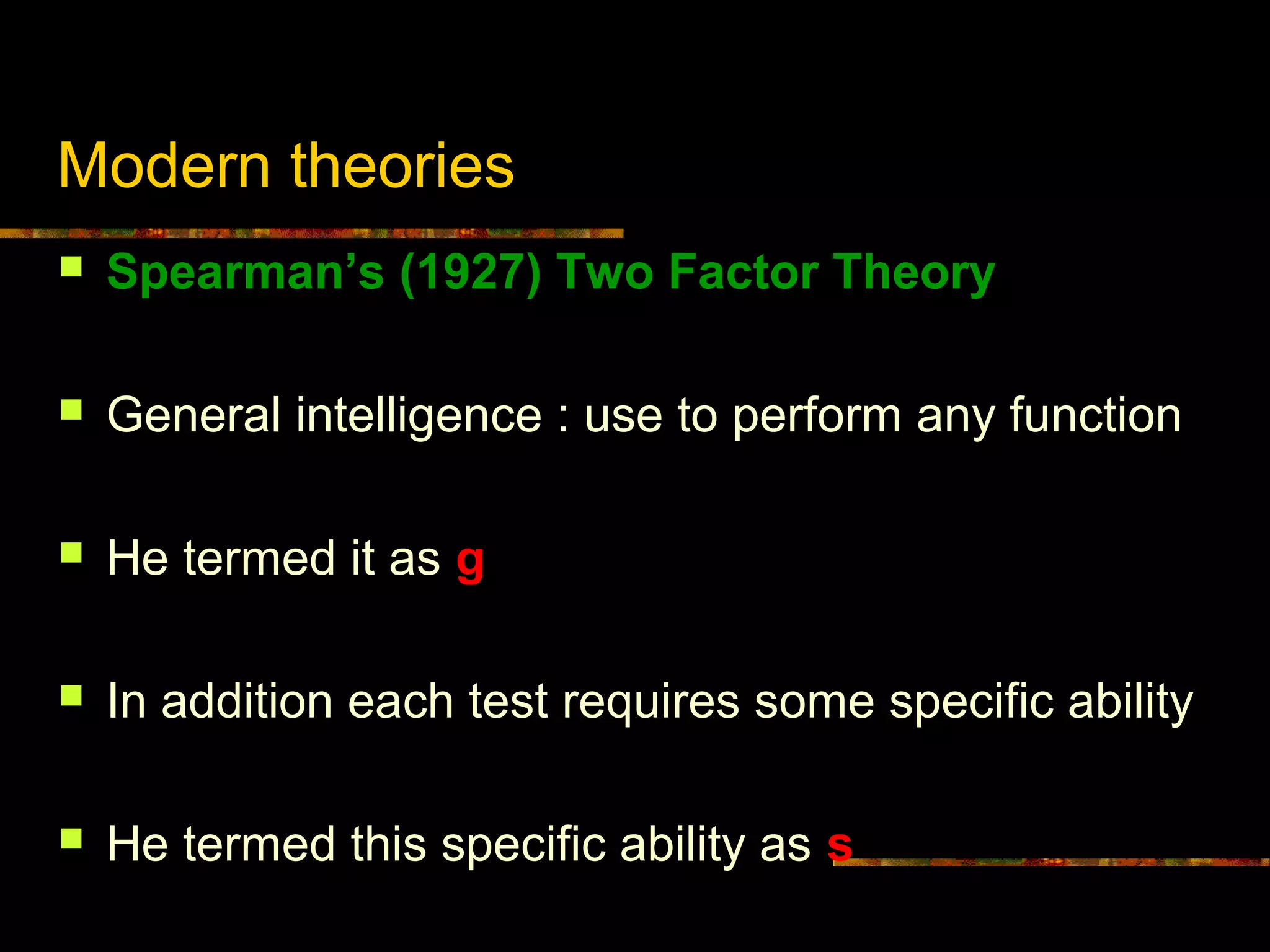 Concept of intelligence | PPT