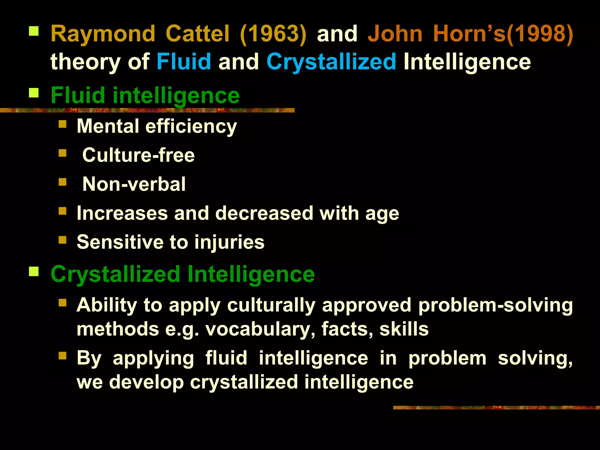 Concept of intelligence | PPT