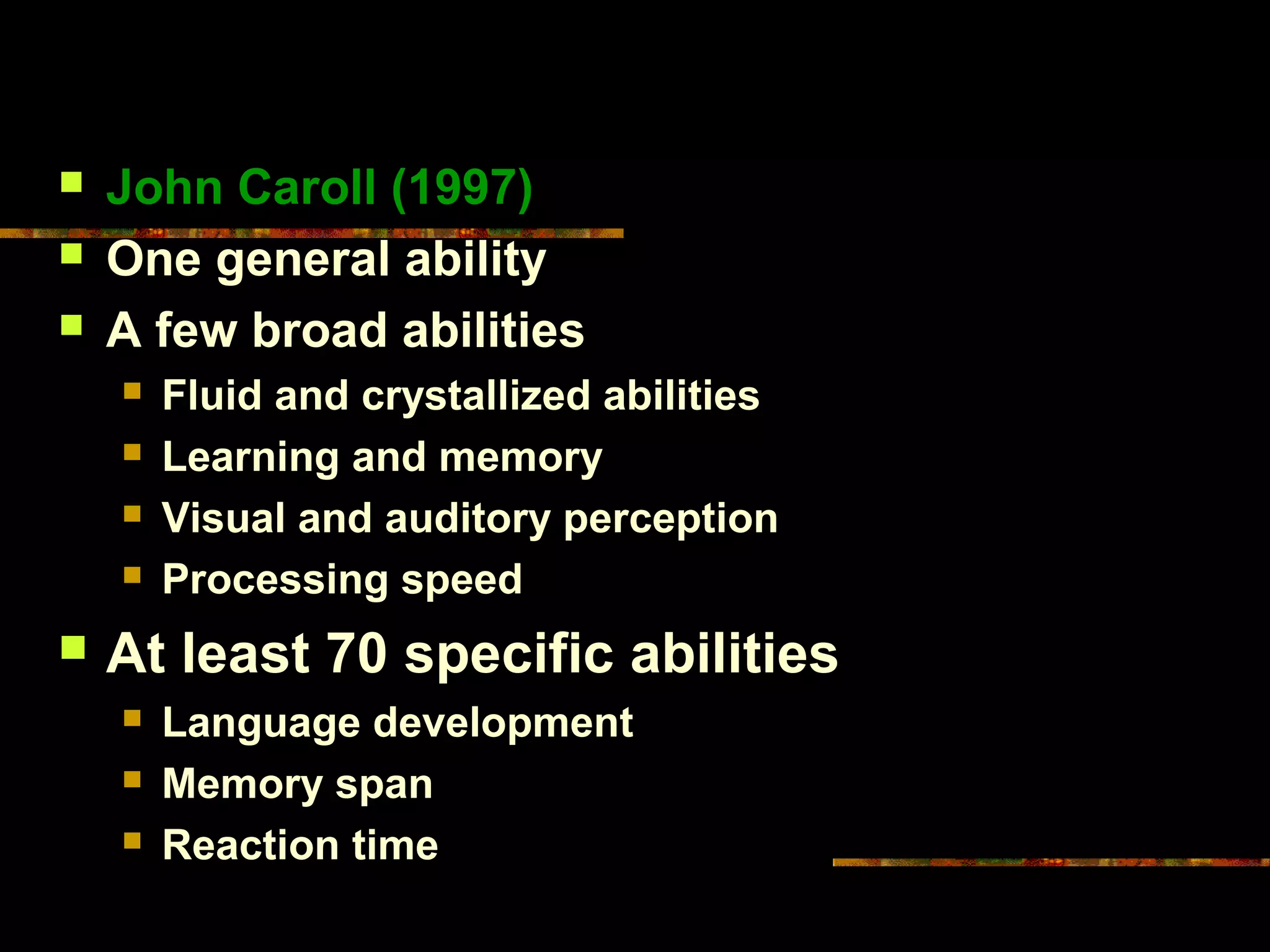 Concept of intelligence | PPT