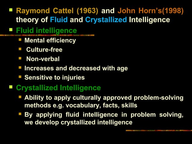 Concept of intelligence | PPT | Education