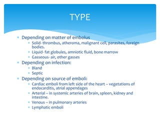 5. thrombosis and embolism | PPTX
