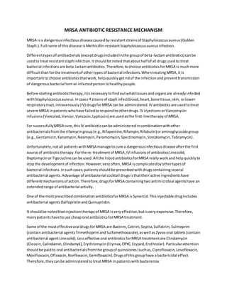 5.mrsa antibiotic resistance mechanism | PDF