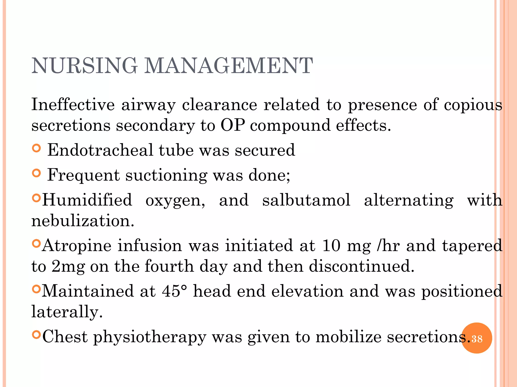 5. organophosphate poisoning | PPT