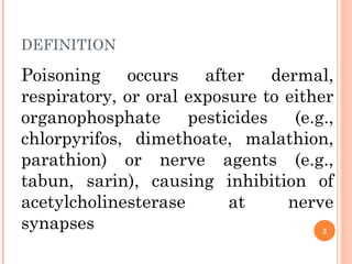 5. organophosphate poisoning | PPT