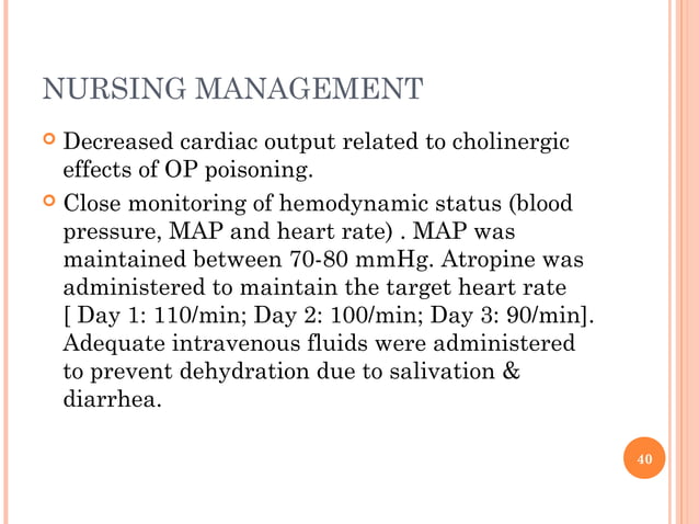 5. organophosphate poisoning | PPT