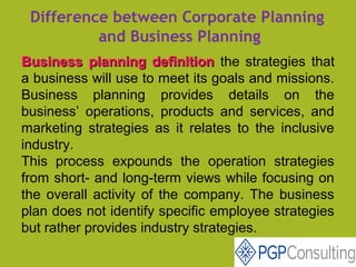 5. corporate planning pgp1 | PPT | Business Administration | Business