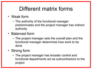 05. Project And Organizational Structure | PPT