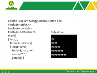 Pertemuan 5 Perulangan (Looping) | PDF