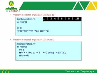 Pertemuan 5 Perulangan (Looping) | PDF