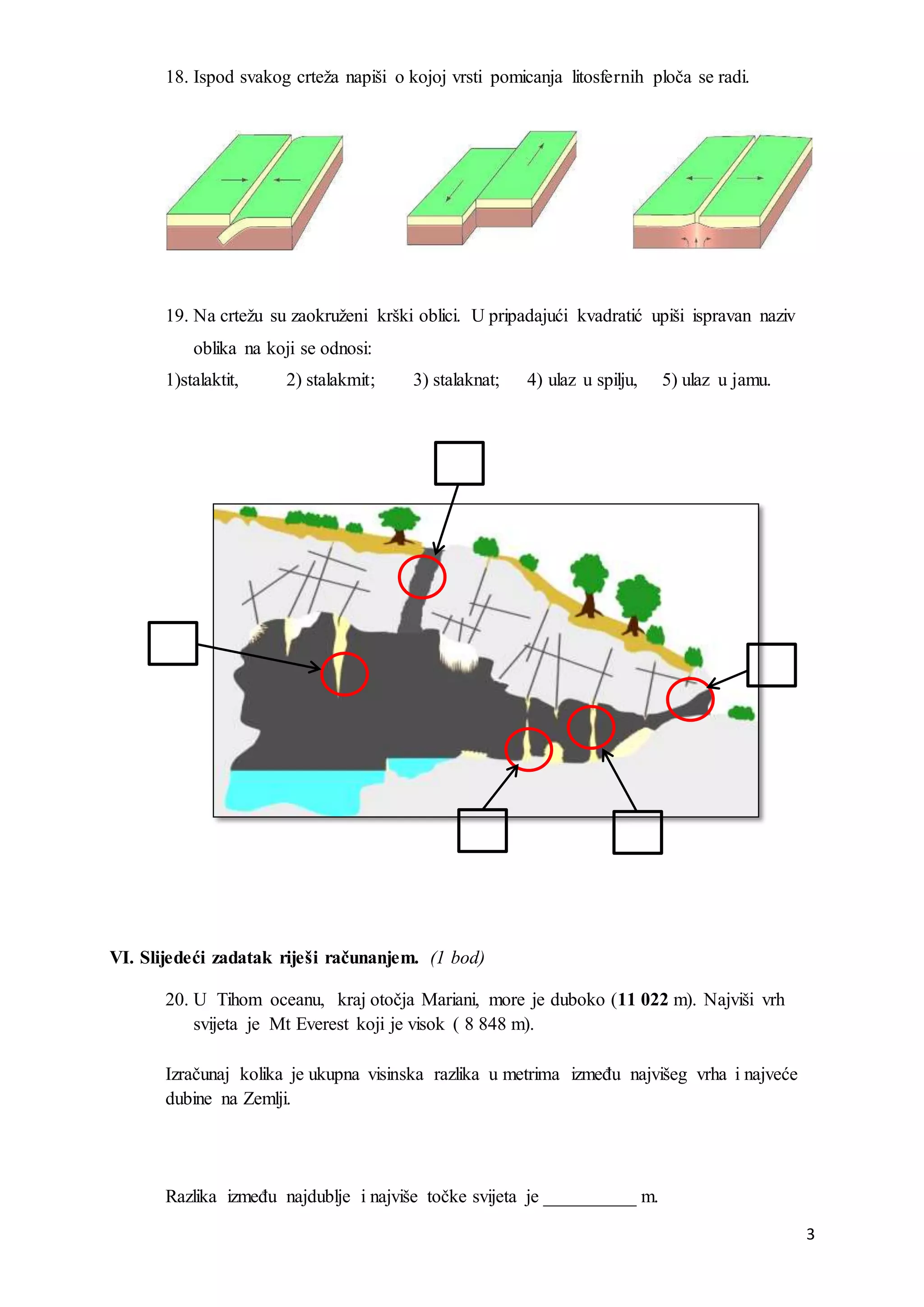 Test 5.razred RELJEF NA ZEMLJI | DOCX