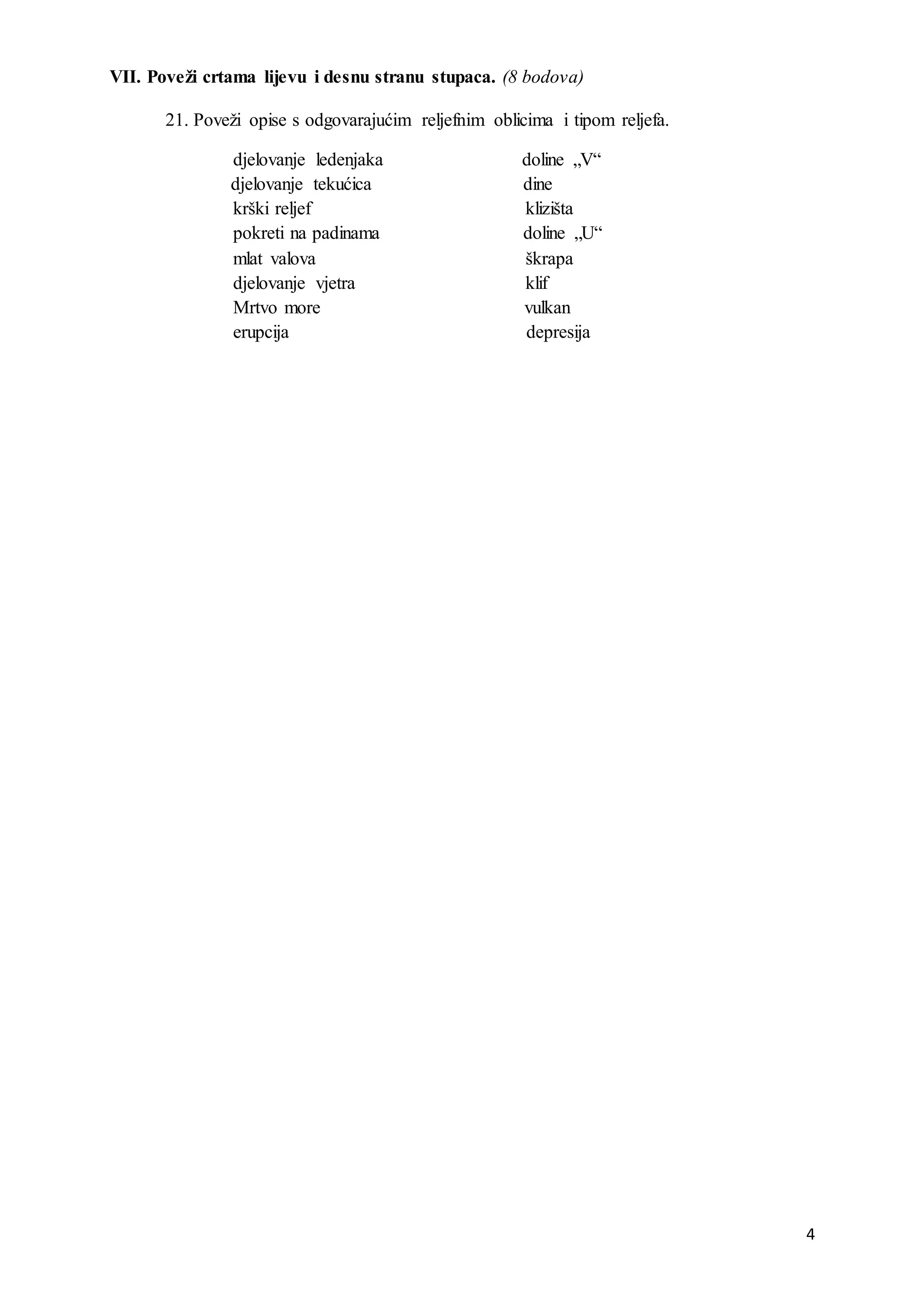 Test 5.razred RELJEF NA ZEMLJI | DOCX