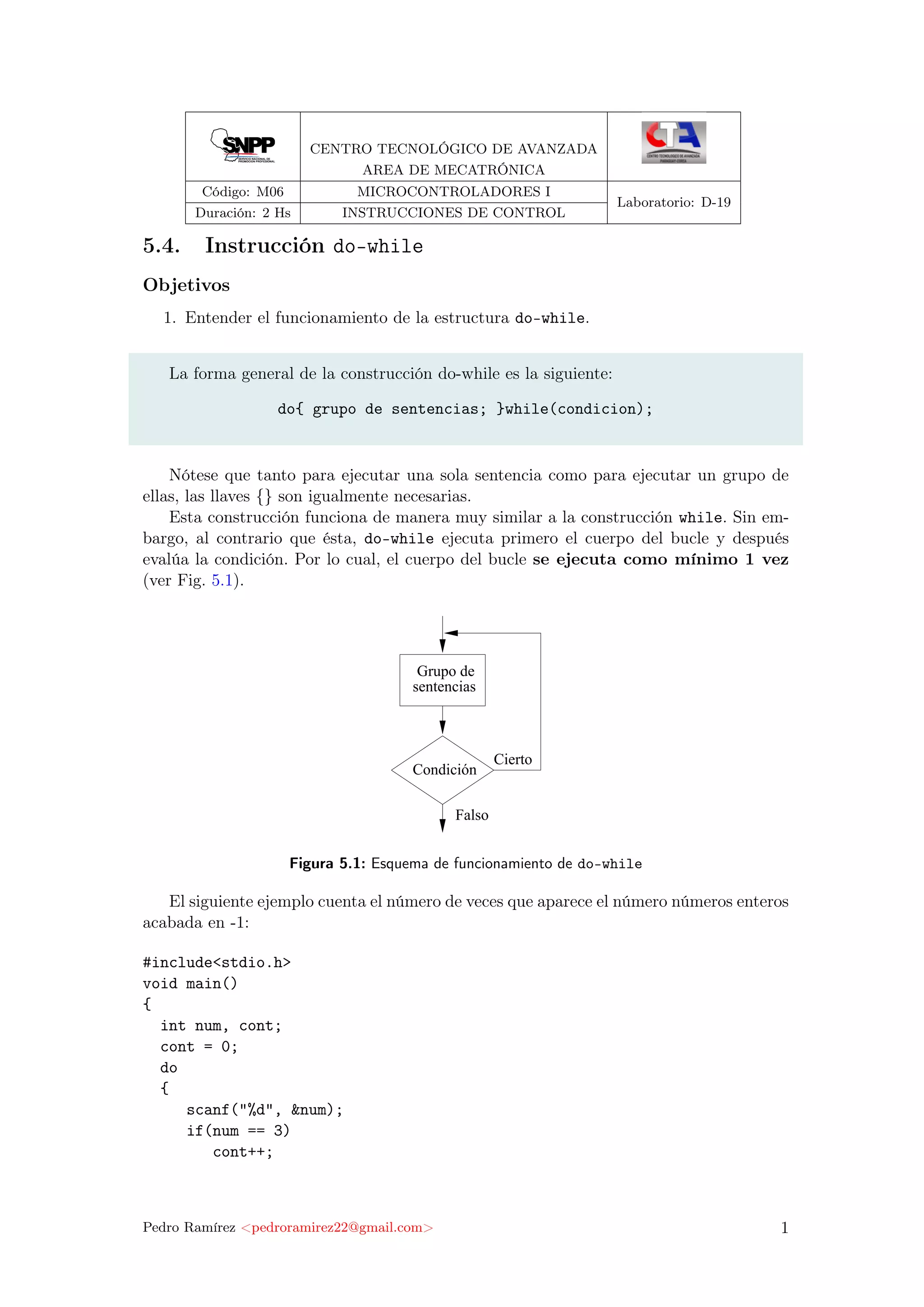 5.4 instruccion do-while | PDF