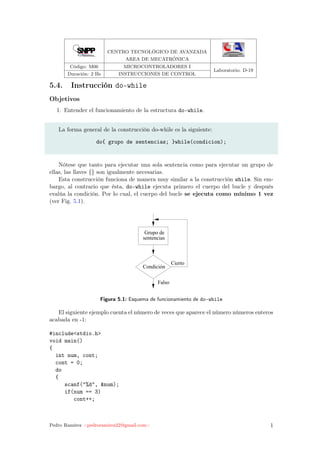 5.4 instruccion do-while | PDF | Programming Languages | Computing