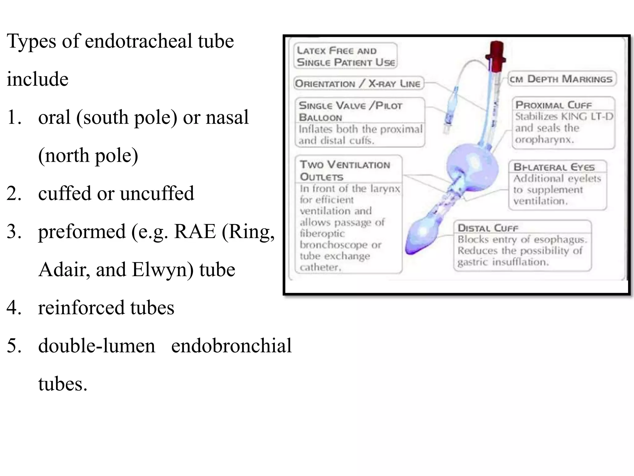 Endotracheal intubation in oral & maxillofacial surgery | PPTX