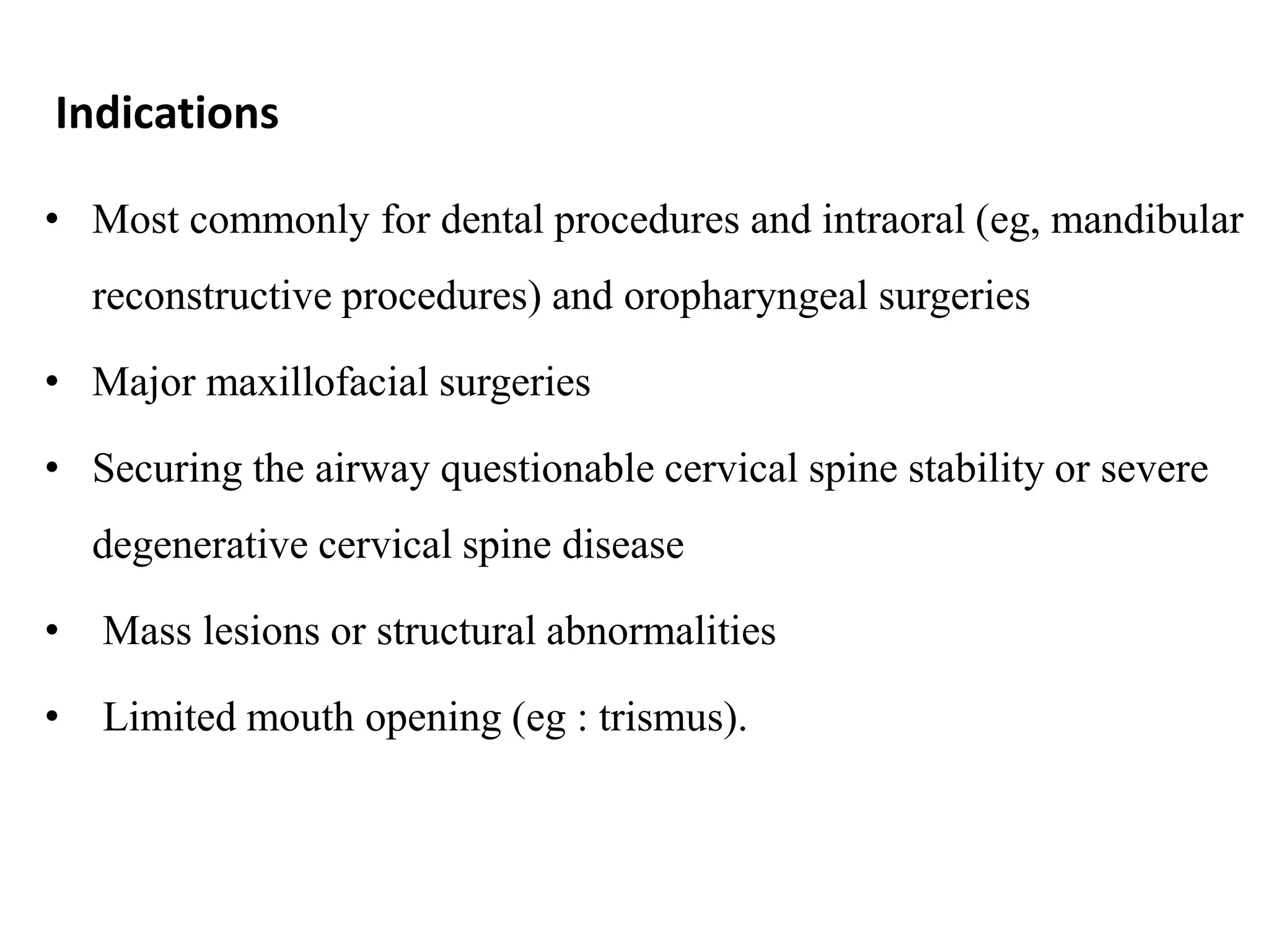 Endotracheal intubation in oral & maxillofacial surgery | PPTX