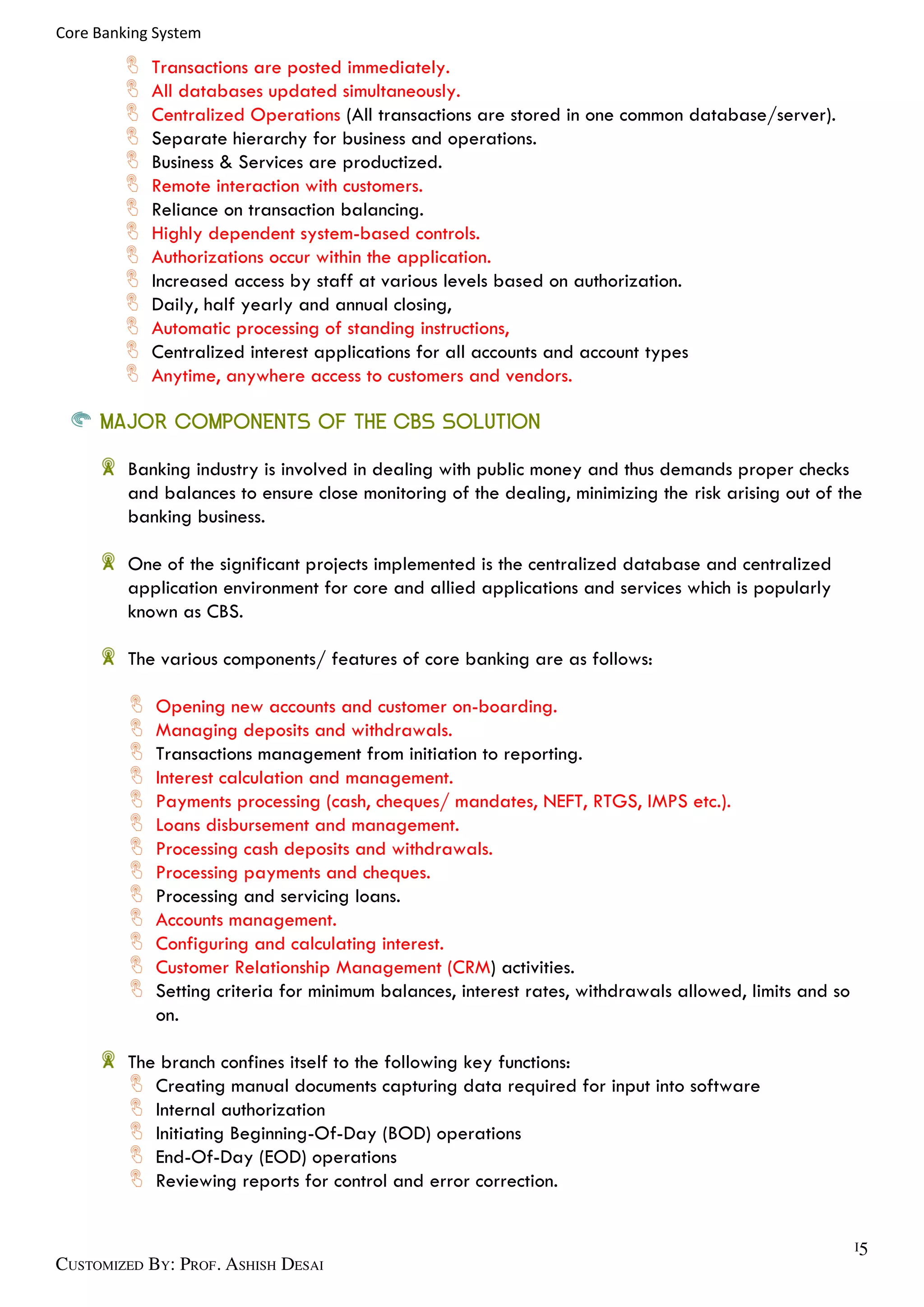 5. Core Banking System | PDF