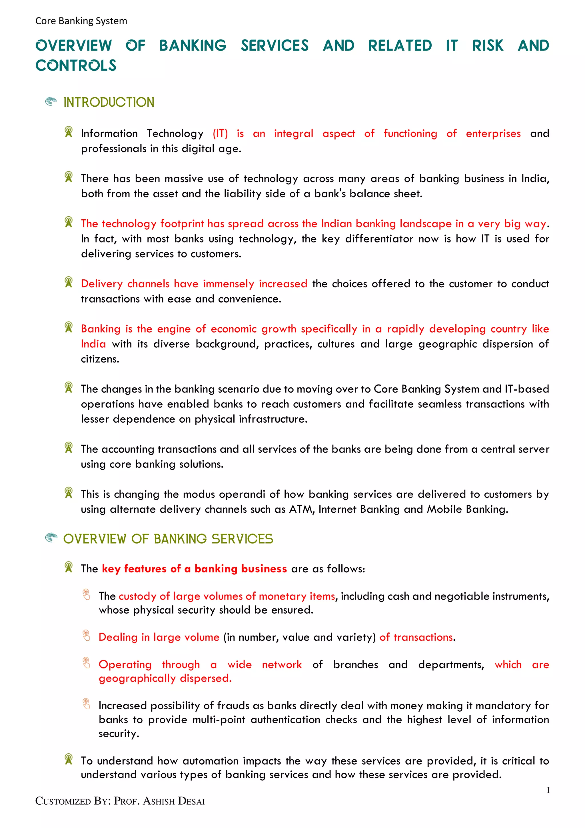 5. Core Banking System | PDF