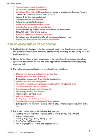 5. Core Banking System | PDF
