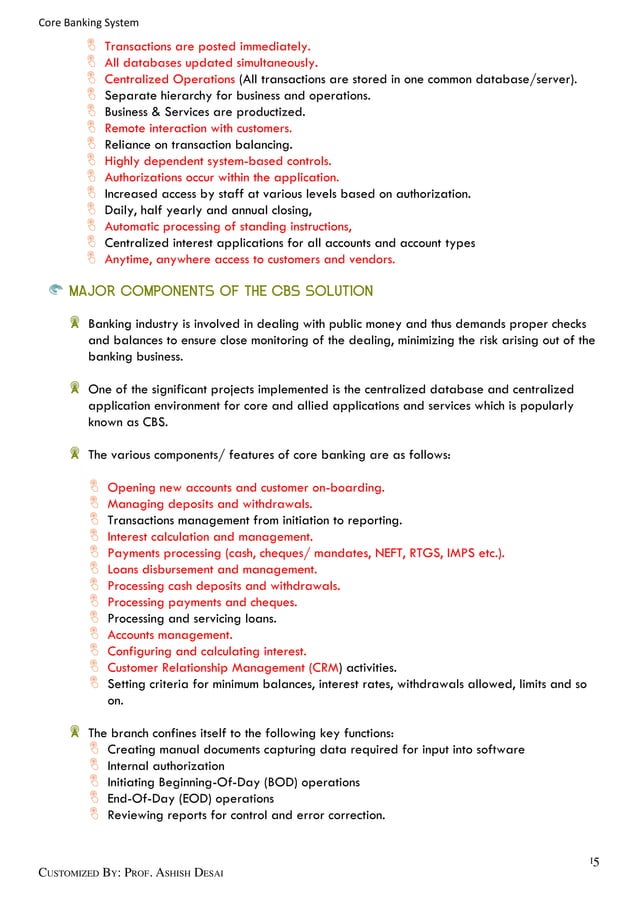 5. Core Banking System | PDF