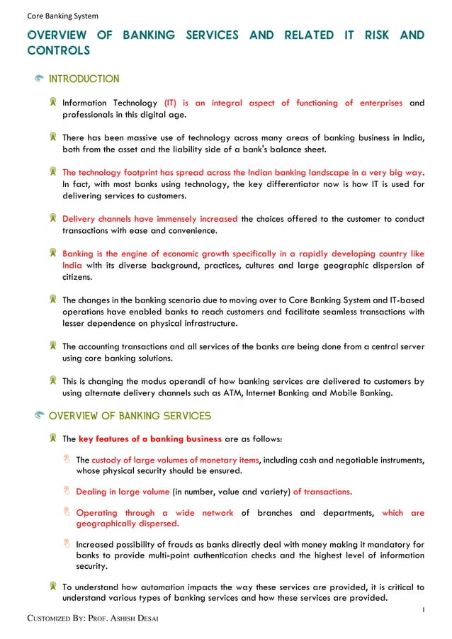 5. Core Banking System | PDF