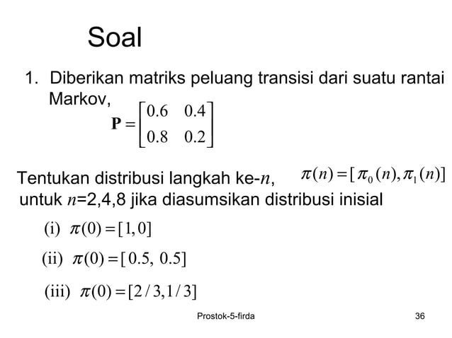 5. rantai-markov-diskrit | PPT