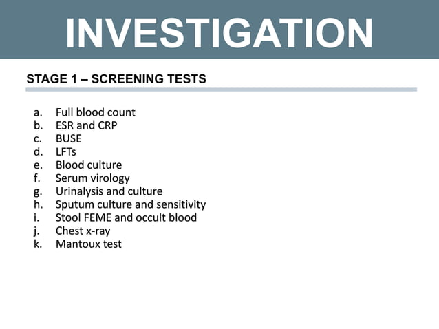 Pyrexia of unknown origin (PUO) | PPTX | Infectious Diseases | Diseases ...