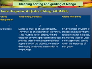 cleaning, sorting and grading of mango 1 | PPT