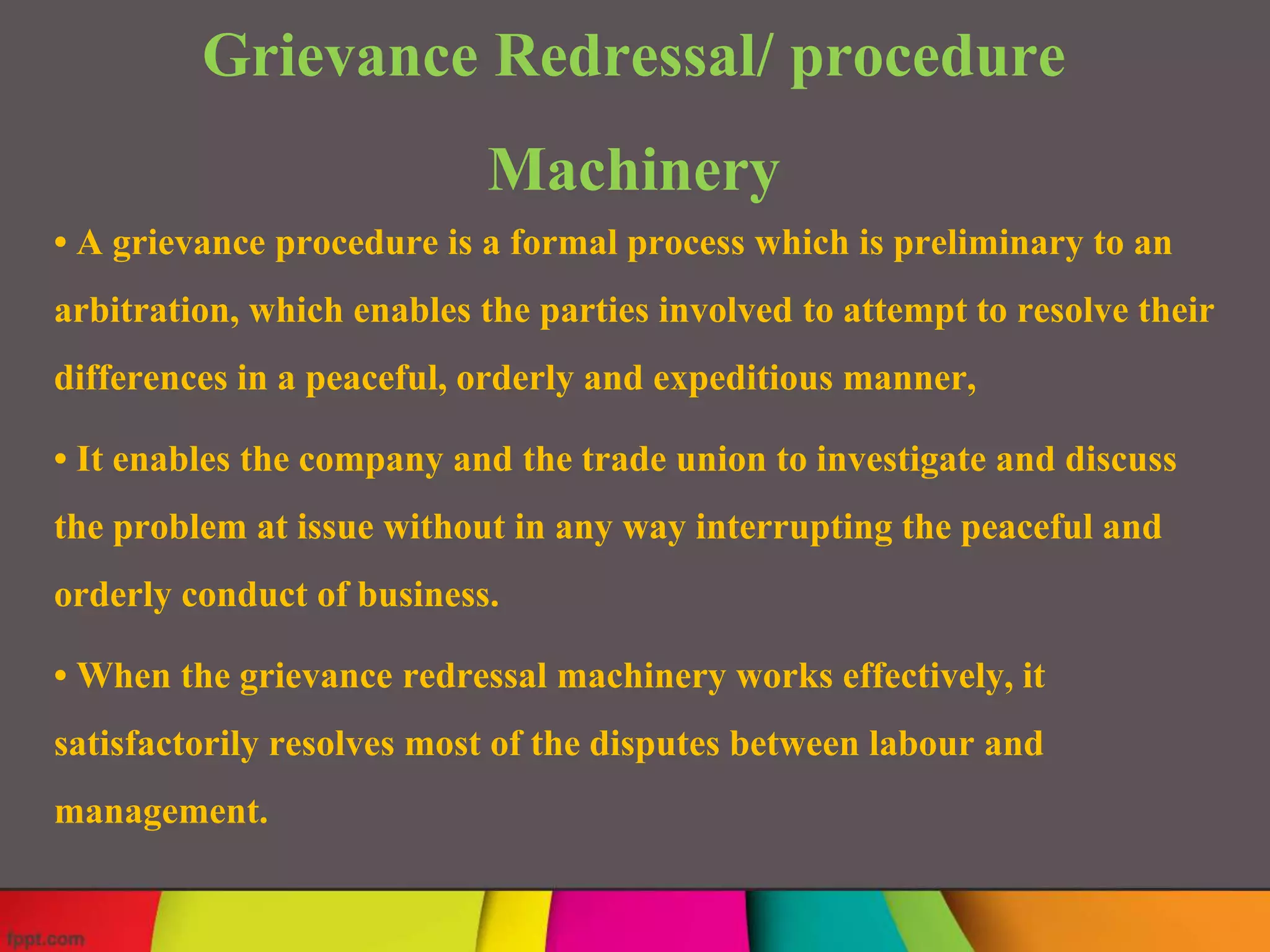 Discipline and Grievance Procedures | PPTX