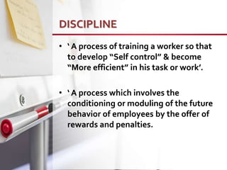 Discipline and Grievance Procedures | PPTX