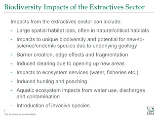 5. Biodiversity Assessment and the Extractives Sector | PDF