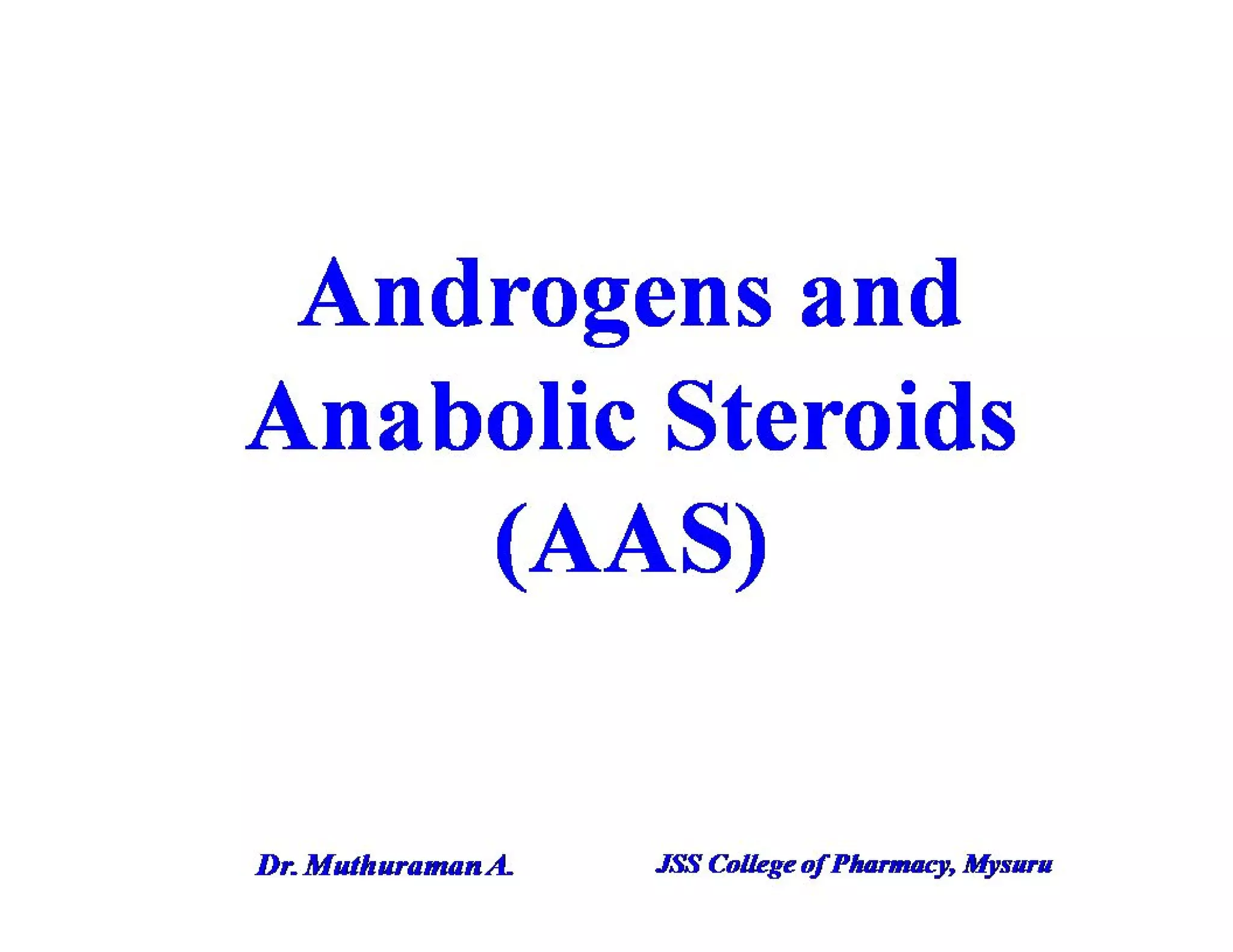 5.1.1 androgens and anabolic steroids | PDF