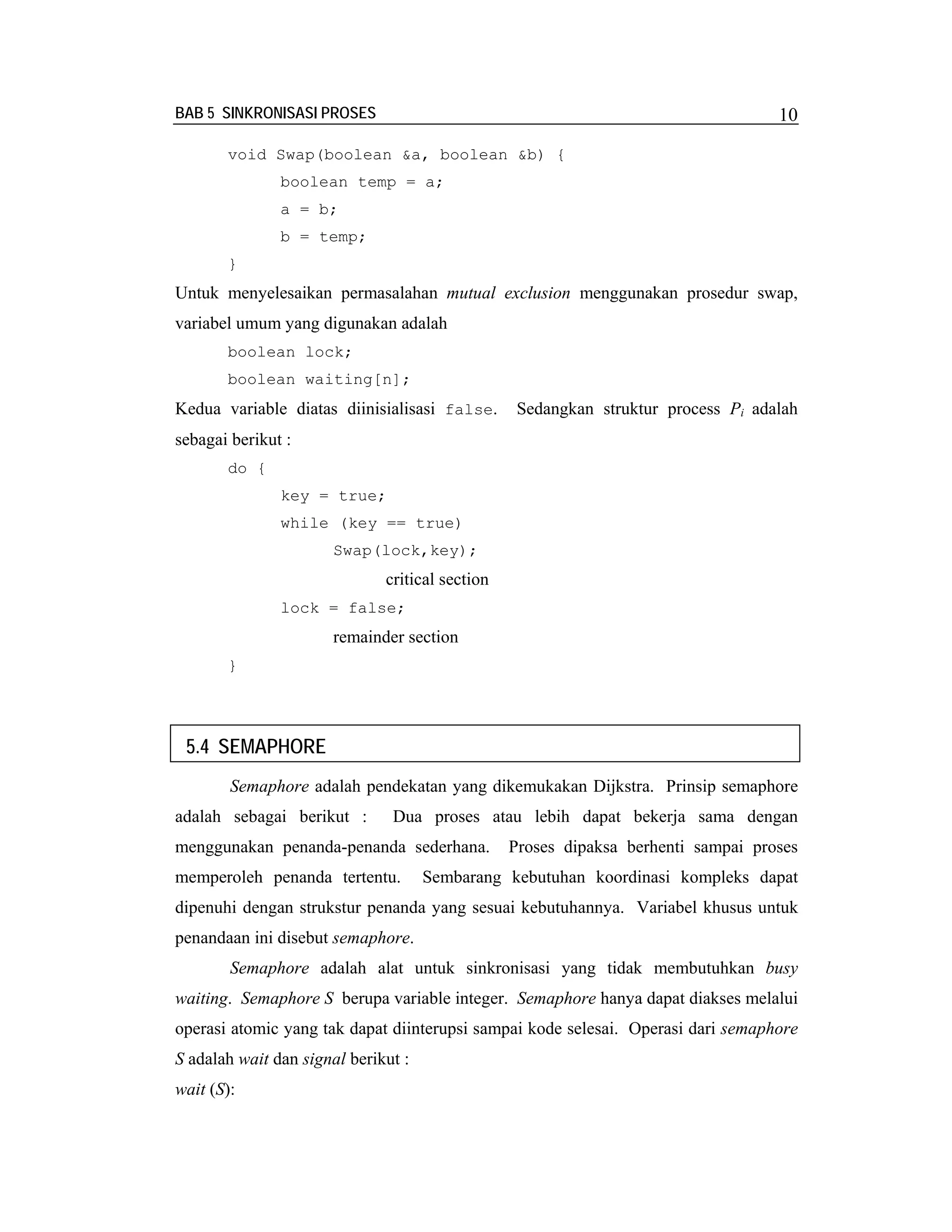 Sinkronisasi Proses | PDF