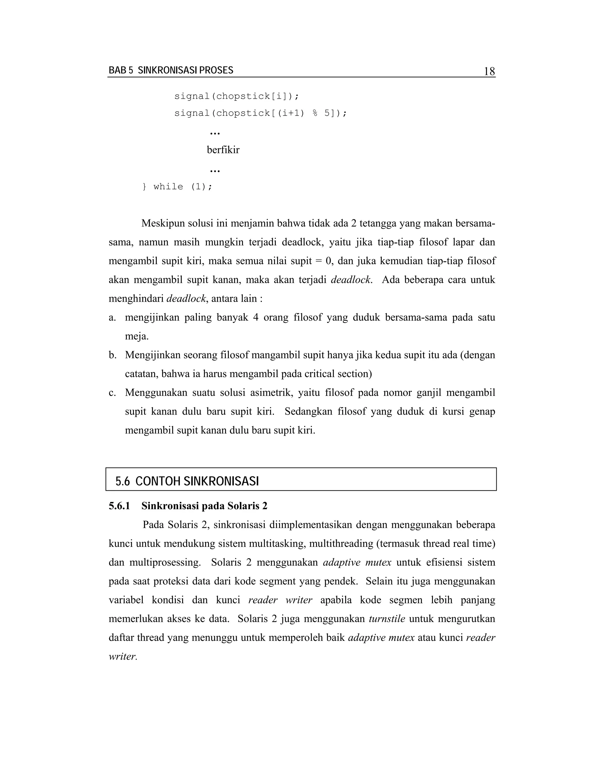 Sinkronisasi Proses | PDF