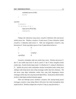 Sinkronisasi Proses | PDF