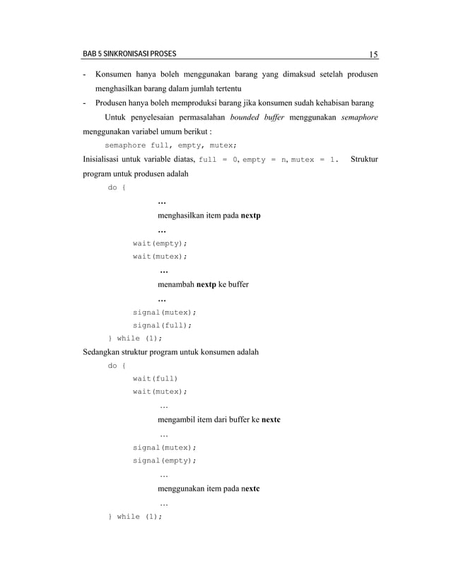 Sinkronisasi Proses | PDF