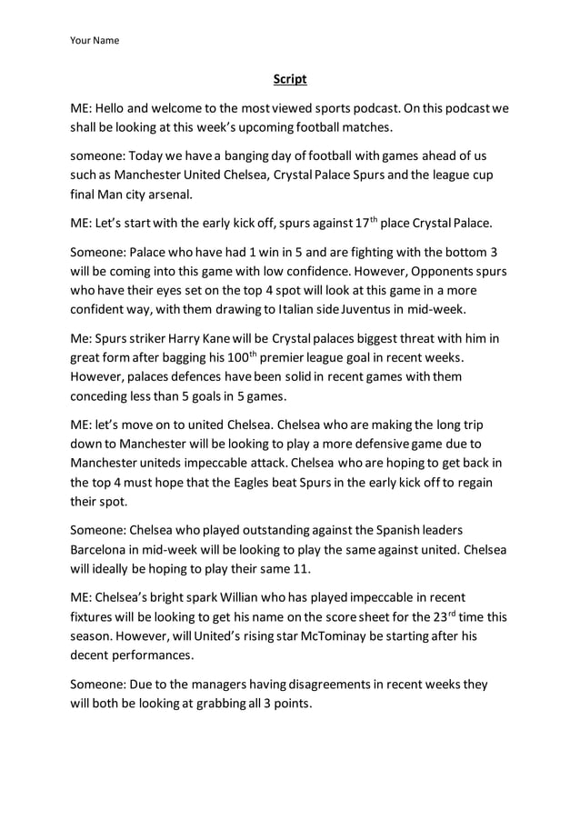 5. script audio | PDF