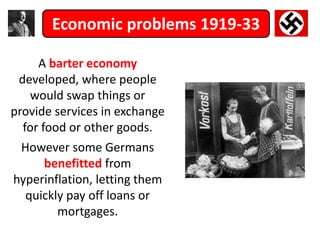 Hitler and Nazi Germany - economic problems in the weimar republic | PPTX