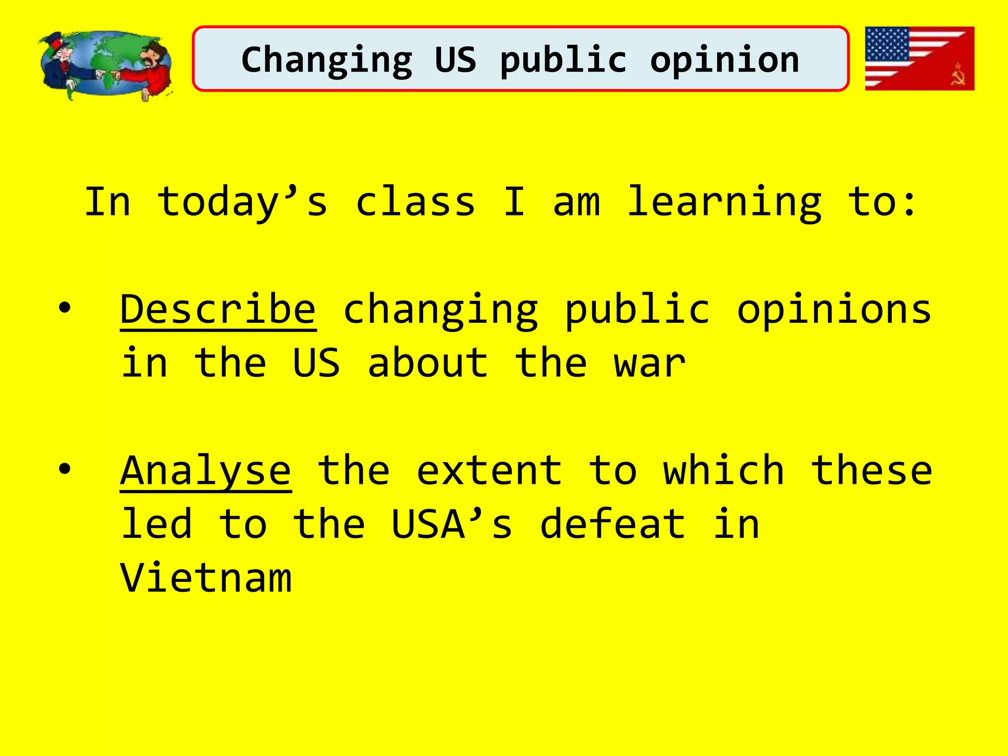 reasons the usa lost the vietnam war us public opinion | PPTX
